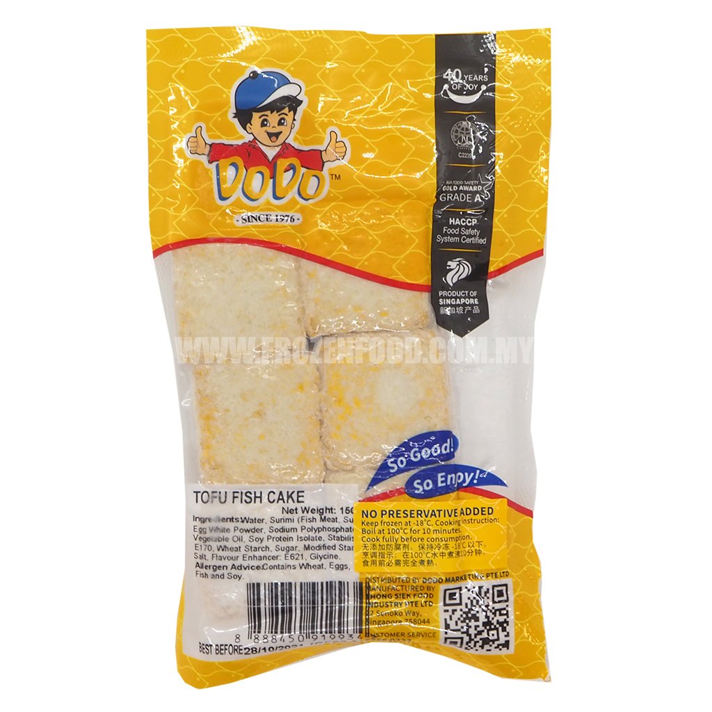 DODO TOFU FISH CAKE (8) (150GM) 嘟嘟牌豆腐鱼饼 - Frozen Food Delivery Ipoh ...